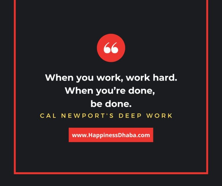 10 Best Deep Work Quotes from Cal Newport | HappinessDhaba